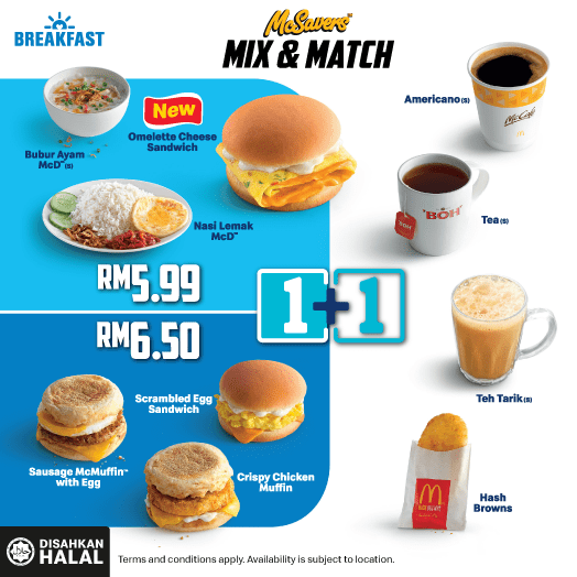 McDonald's launches McSavers Breakfast Set! Only RM5.99! - Leh Leo ...