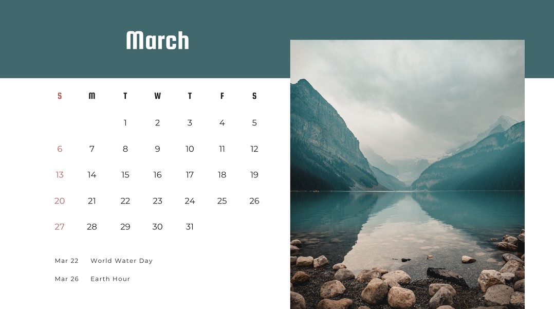 Make your own calendar in 3 minutes| 2022, starting with making a desk ...