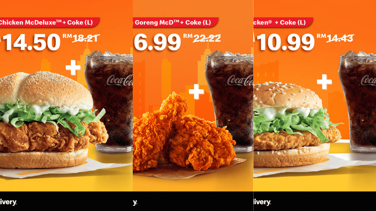 Buy the specific set meal through McDelivery and get a large bottle of ...