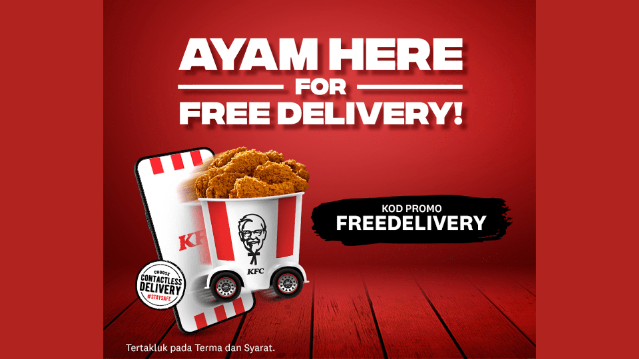 KFC is now offering free delivery for takeaway orders! - Leh Leo Radio News