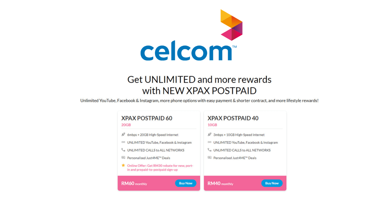 Celcom has launched a new postpaid plan, Xpax. - Leh Leo Radio News