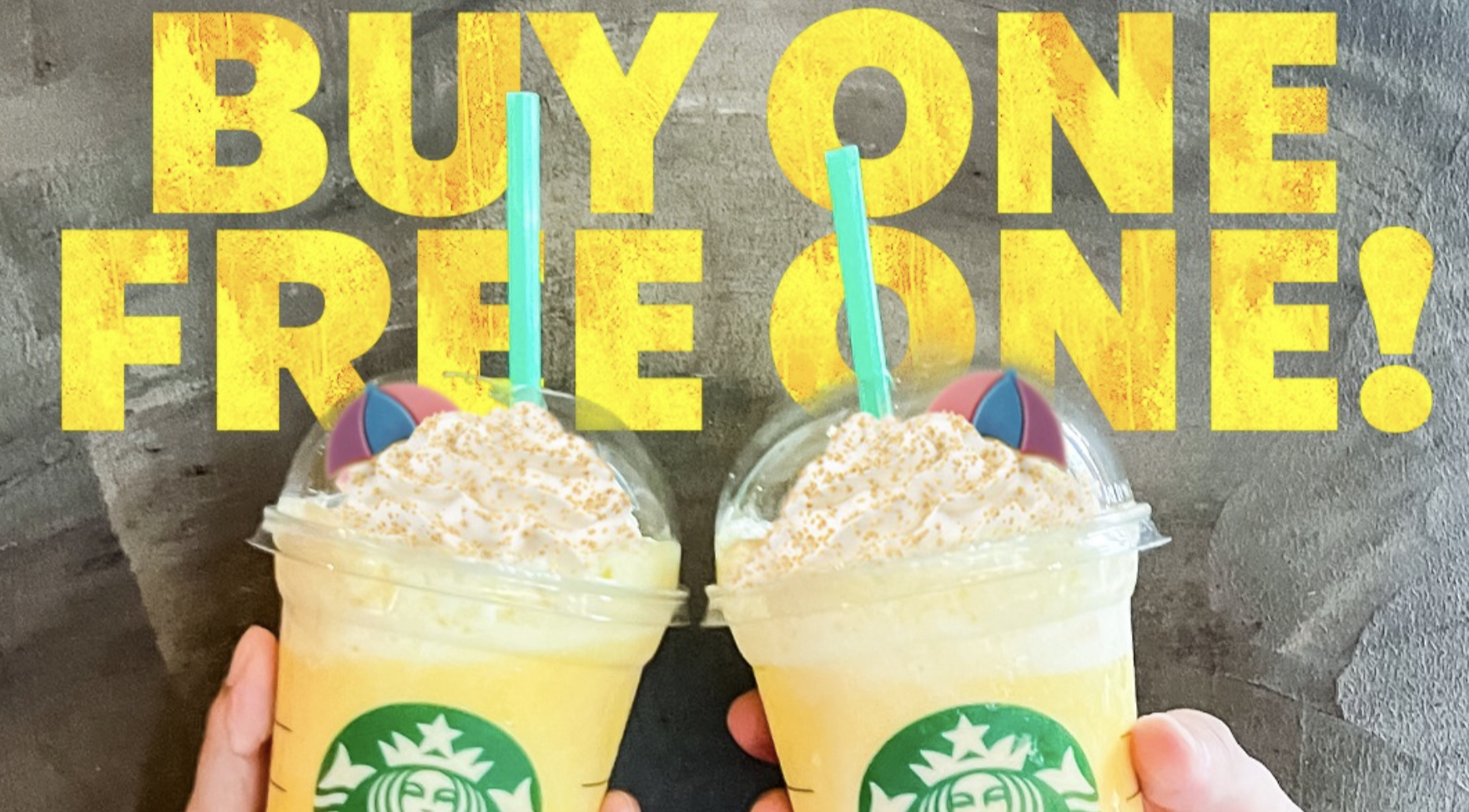 Starbucks BUY 1 FREE 1 offer! - Leh Leo Radio News