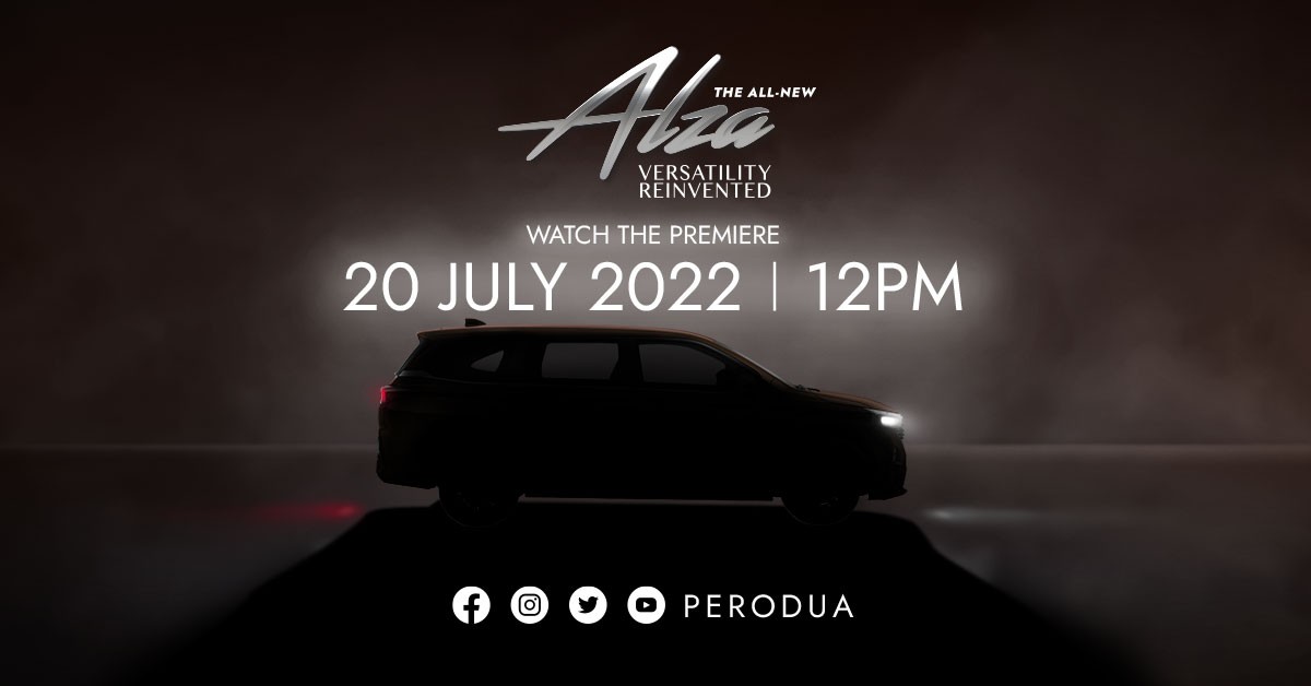 Perodua officially launches the new Perodua Alza on July 20! - Leh Leo ...