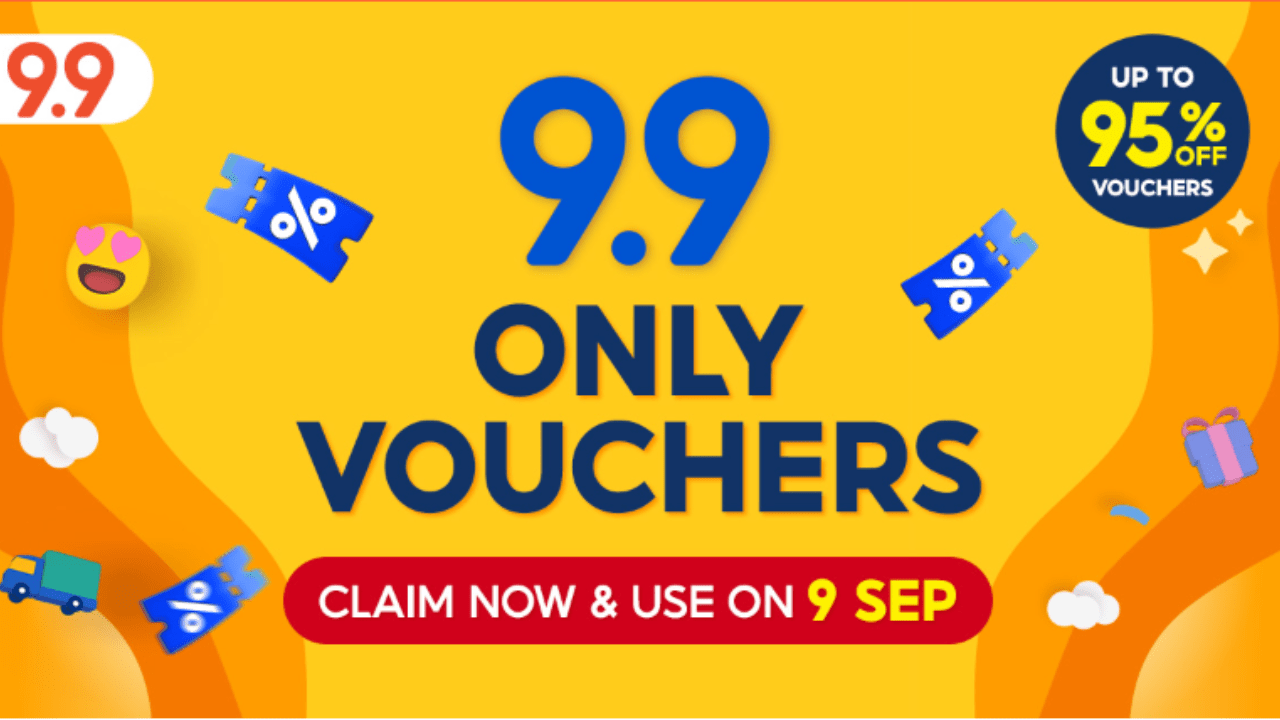 Here is the Shopee 9.9 Bank Discount Vouchers! Up to 95% discount and ...