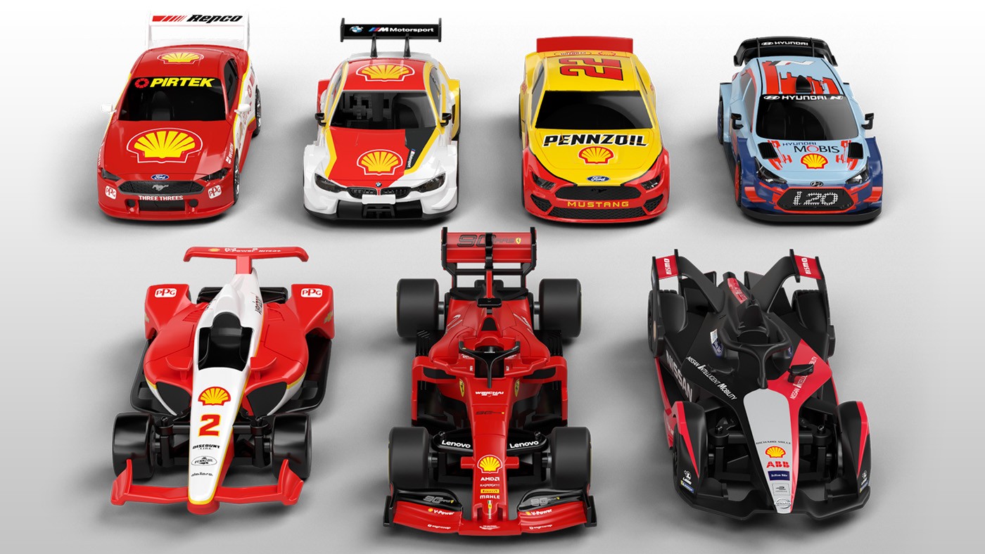 Shell launched 7 models of remote control model cars, like to collect ...