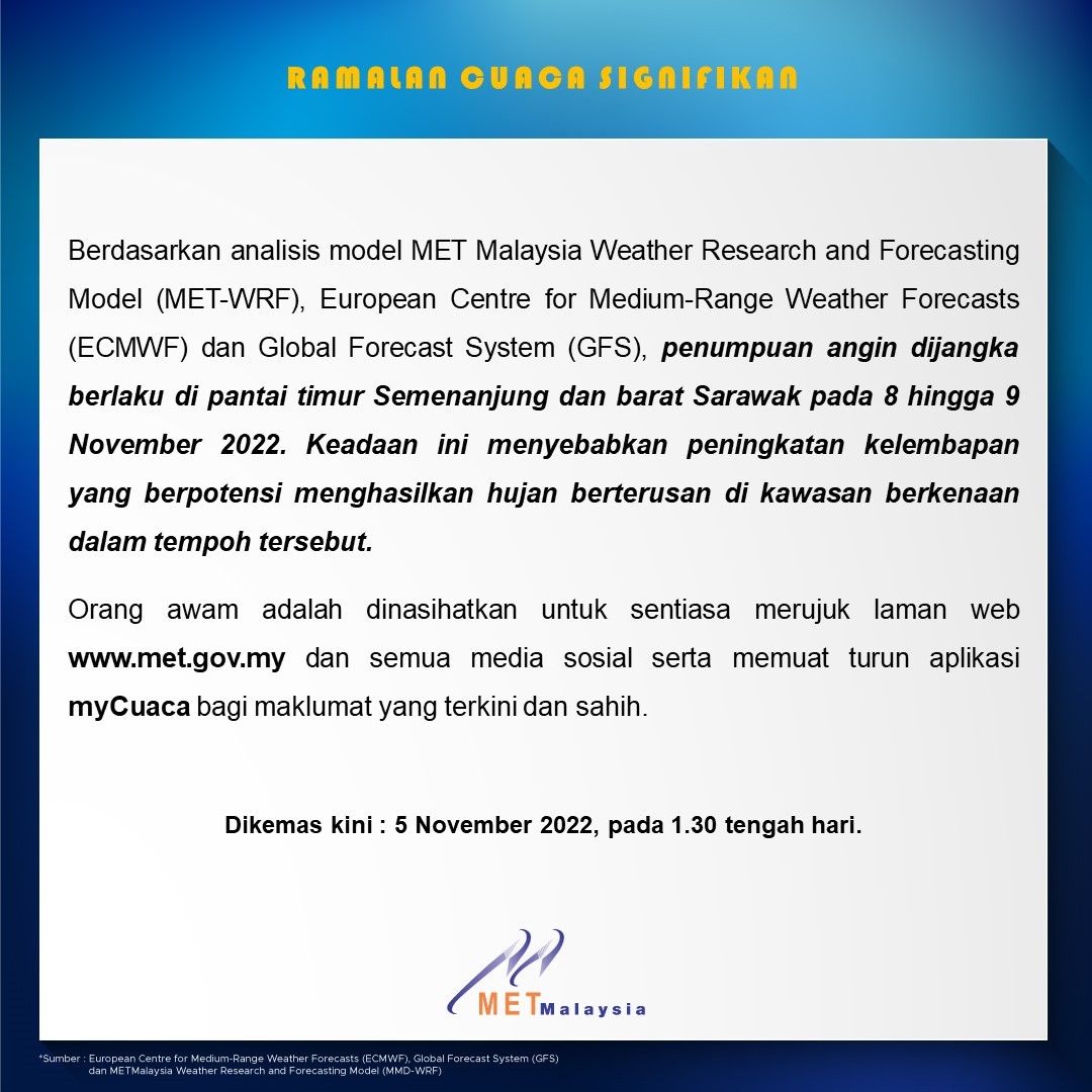 Meteorological Agency issues persistent rainfall warnings for several ...