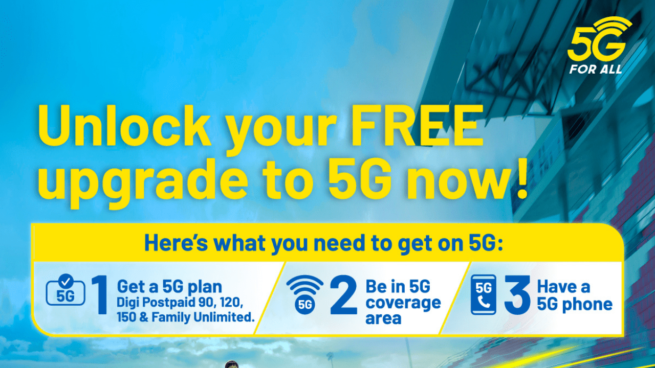 Today, Digi launches a 5G network service! Here's how to start using 5G ...
