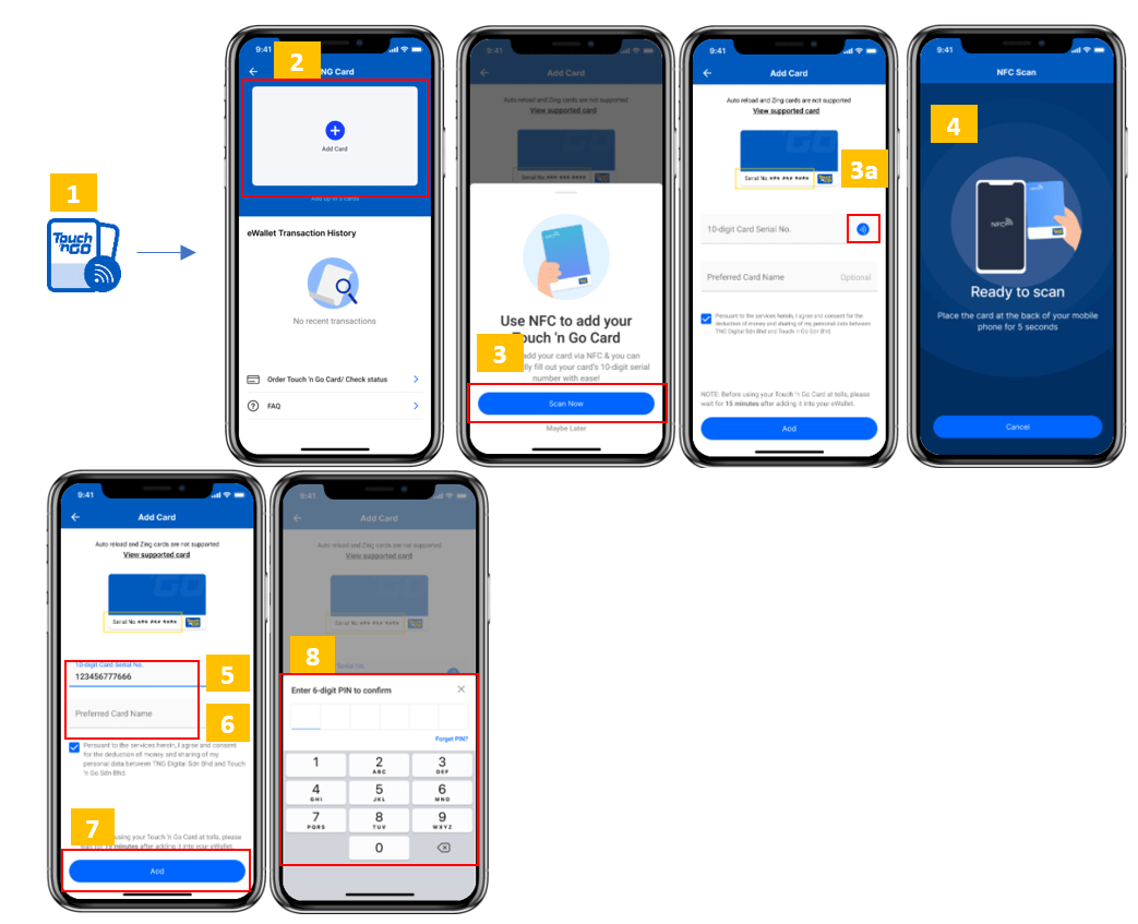 How to bundle and activate the new TNG card in Touch 'n Go eWallet ...