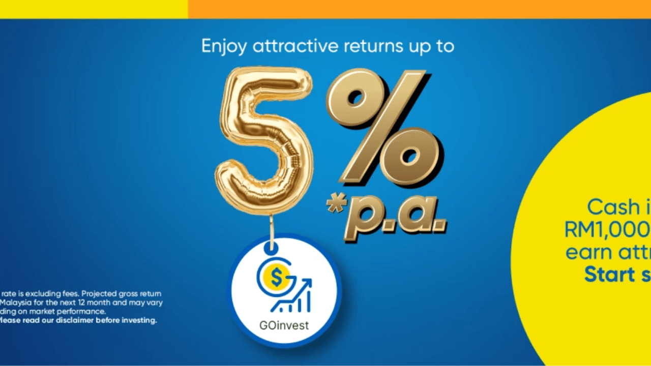 If you deposit money into TNG GOinvest, you can earn 5% annually. - Leh ...