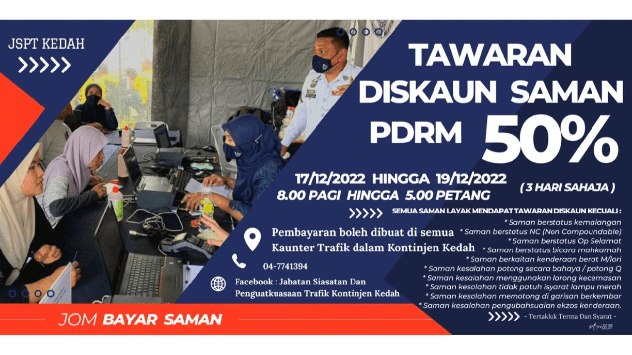 The Selangor traffic police offer a 50% discount on traffic fines ...