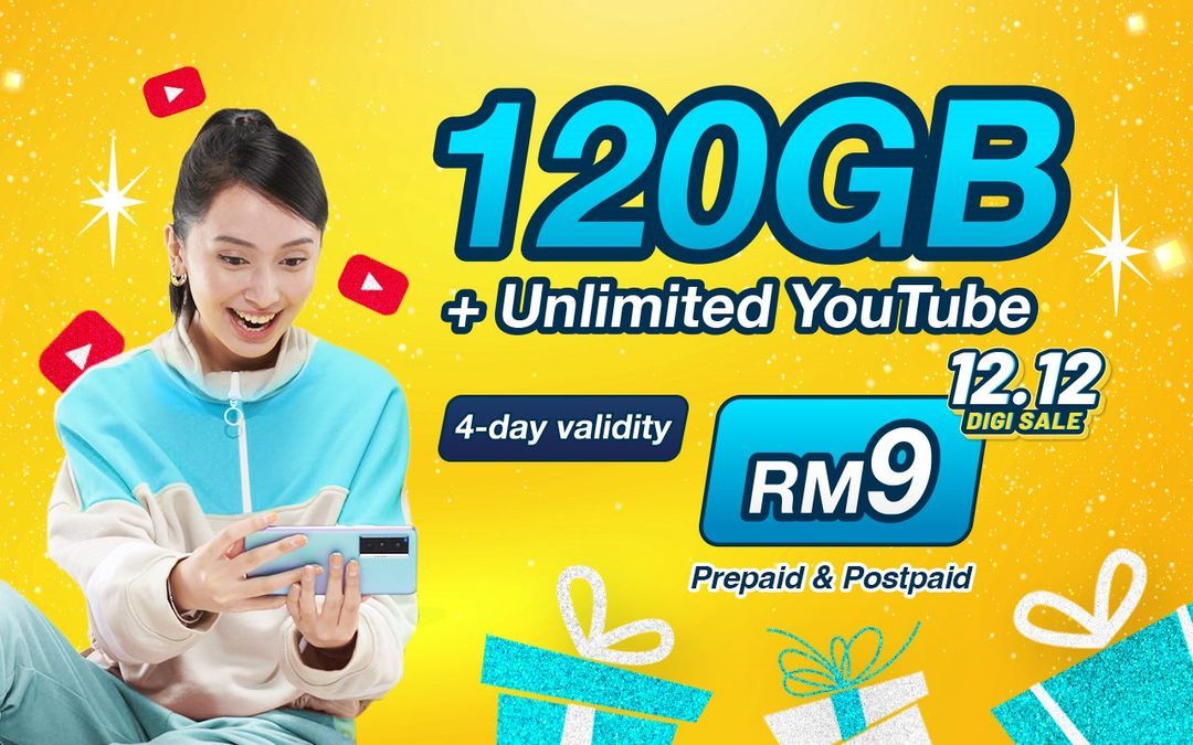 Digi Launches Limited Time Promotion Offer for 120GB+Unlimited YouTube ...
