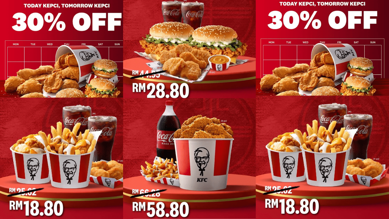 KFC has launched four promotional offers; let's take a look at them ...