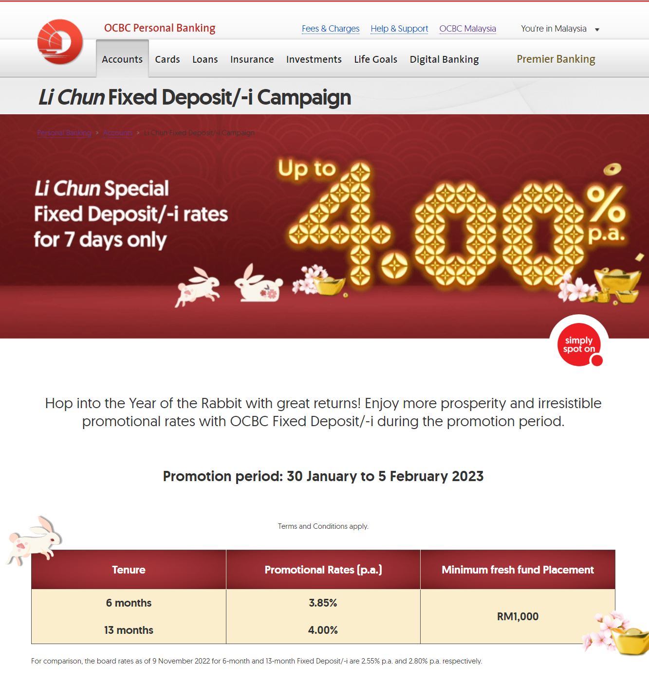 OCBC Launches Fixed Deposit Offer with 4.00% p.a. Preferential Rate ...