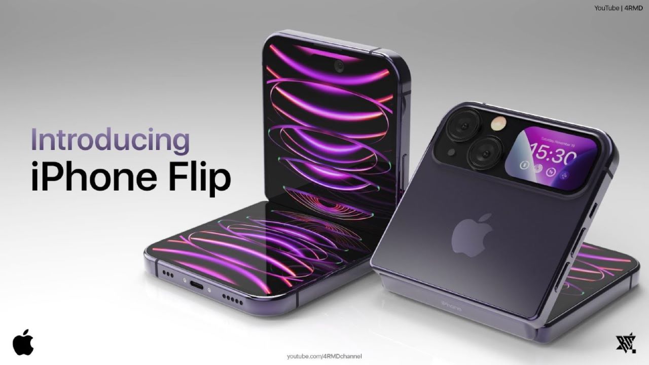 iPhone folding mobile phone rendering exposure! In addition, the camera ...